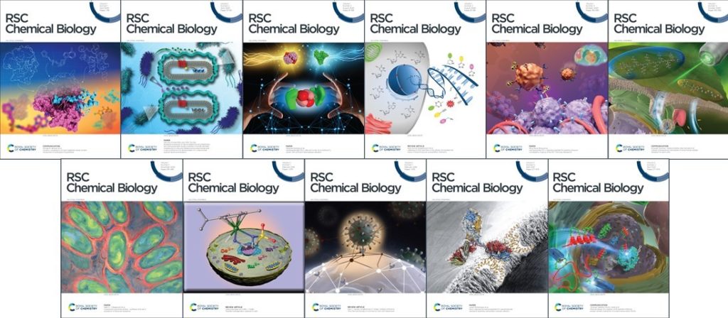 1 year of RSC Chemical Biology – the covers – RSC Chemical Biology Blog