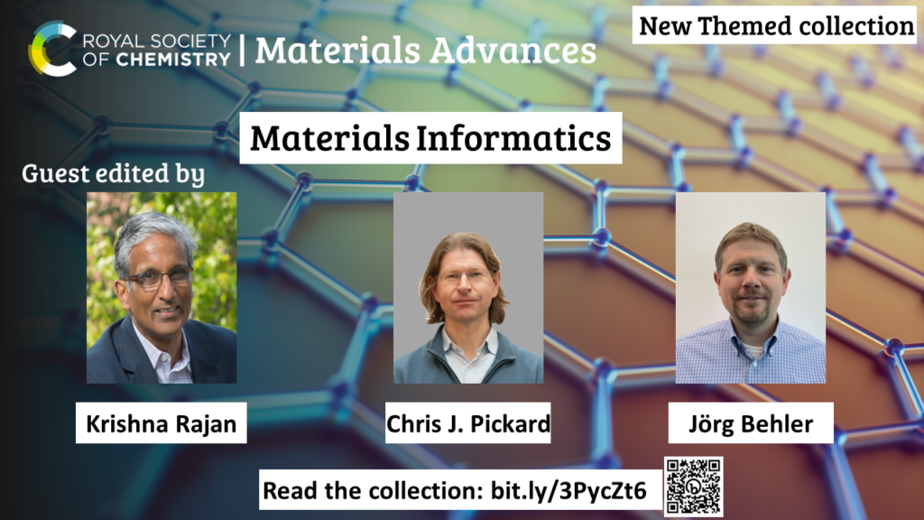 New Materials Advances themed collection on Materials Informatics ...
