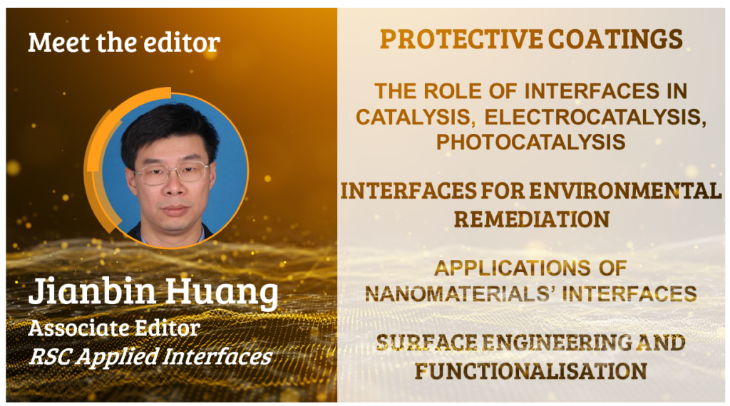 Meet our Associate Editor Series: Professor Jianbin Huang – RSC Applied ...