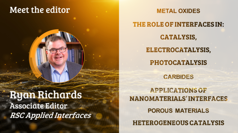 Meet our Associate Editor Series: Professor Ryan Richards – RSC Applied ...
