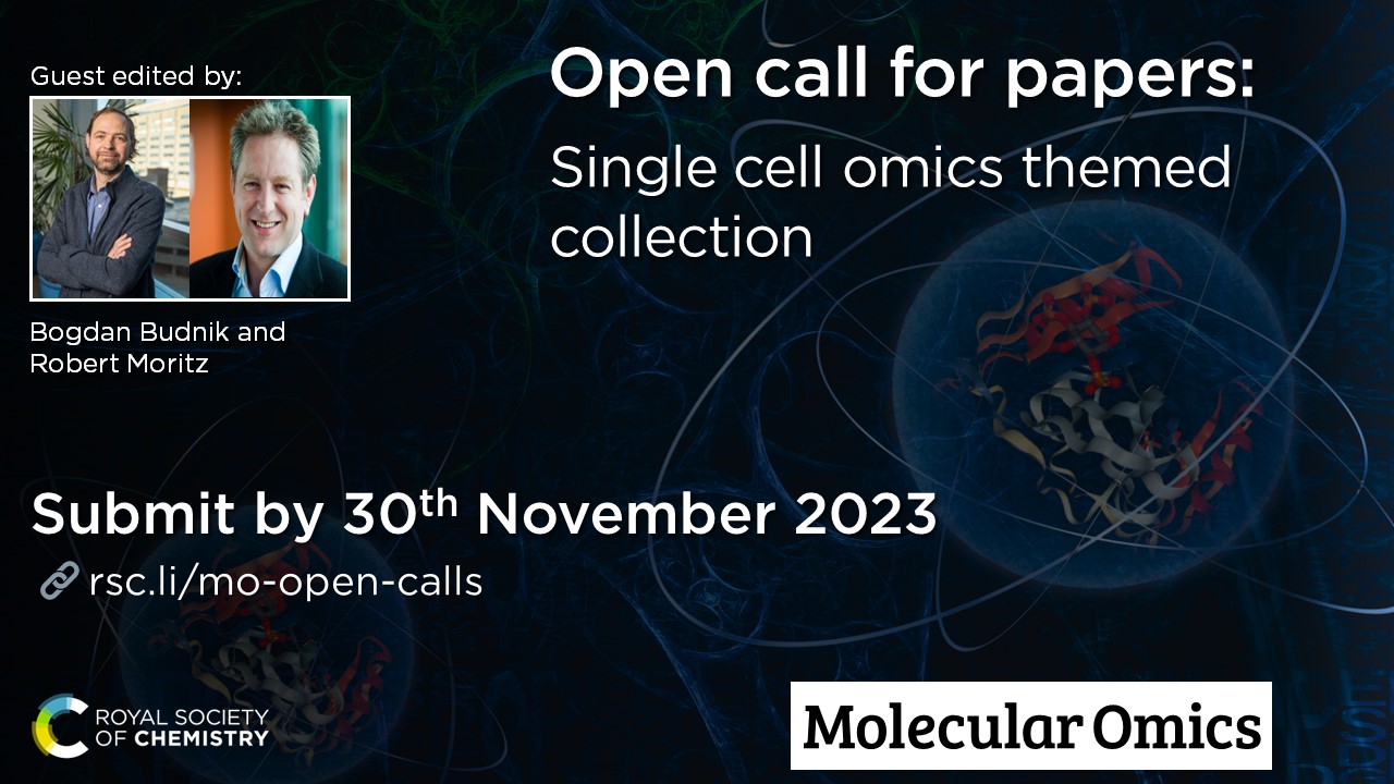 Call For Papers: Single cell -omics – Molecular Omics Blog