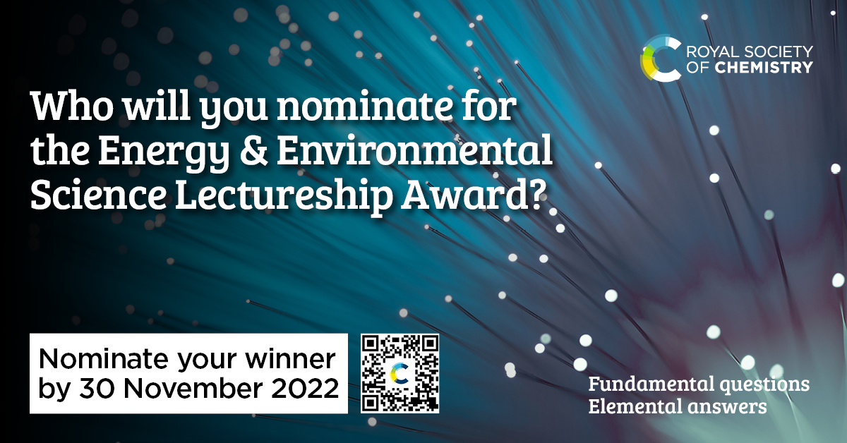 2022 Energy & Environmental Science Lectureship Nominations Open – RSC ...