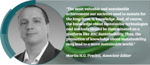 Dr Martin Prechtl joins RSC Sustainability as Associate Editor – RSC ...